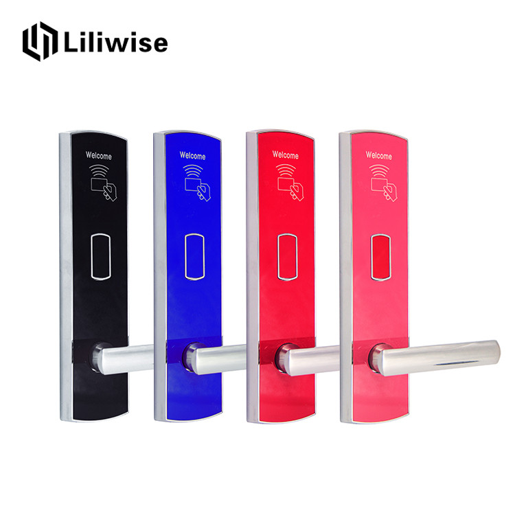 Custom Hotel Card Reader Door Locks , Smart Card Door Lock Super ...