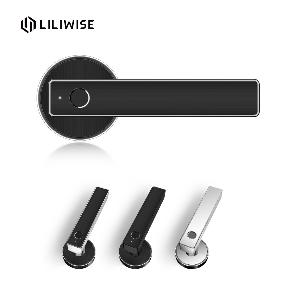 Simplified Mini Electronic Door Locks Fingerprint Door Handle Lock WiFi ...