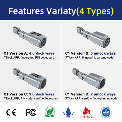 New Design Secure And Convenience Digital Smart Cylinder Door Lock