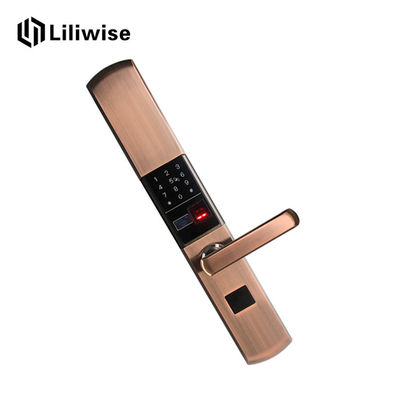 Residential Security Electronic Door Locks Digital Latch Sliding With Key