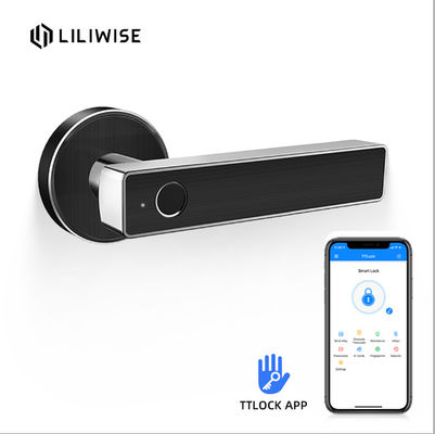Simplified Mini Electronic Door Locks Fingerprint Door Handle Lock WiFi ...